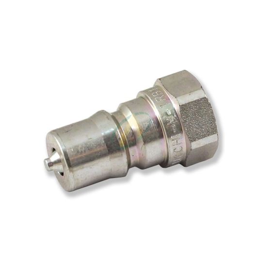 Coupleur hydraulique mâle à clapet ISO-B - INOX