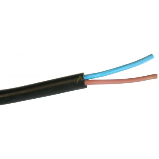 Câble d'alimentation ø9 mm - Double conducteur 2.5mm2 - PVC