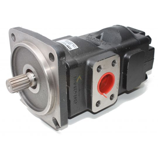 Pompe hydraulique fonte 48+16 cm3 - Rotation Gauche - Arbre cannelé 15 ...